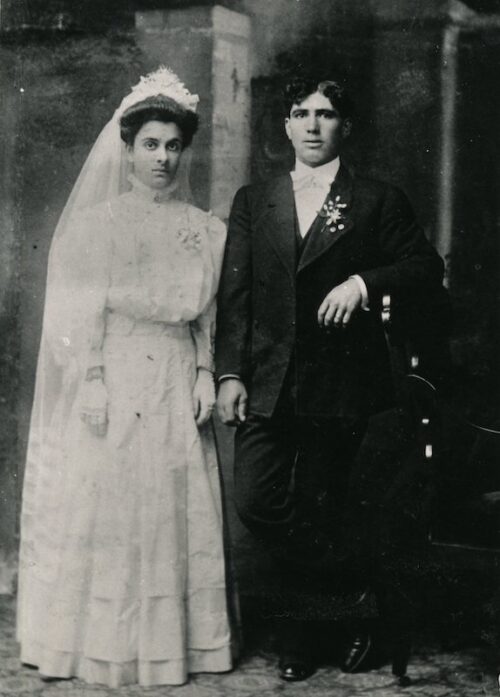 Joe Lenhares and Mamie Jerome Wed - Kelley House Museum - Mendocino, CA